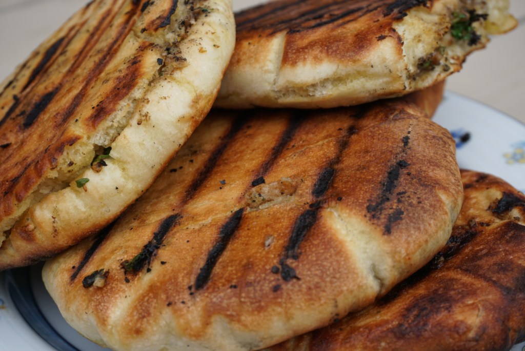 Mushroom Arayes and Yogurt Sauce | Redgate Kitchen